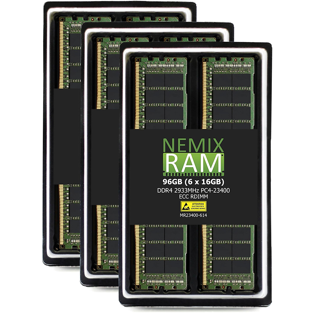 96GB 6x16GB DDR4-2933Mhz PC4-23400 288-Pin RDIMM Memory for Apple Mac Pro 2019 7,1 by NEMIX RAM