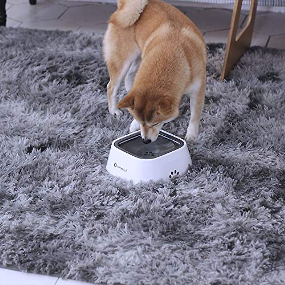LumoLeaf Dog Water Bowl, Dog Bowl No-Spill Pet Water Bowl 35oz, Slow Water Feeder Dog Bowl, Vehicle Carried Dog Water Bowl for Dogs/Cats/Pets