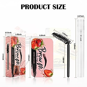 Brow Soap Eyebrow Soap for Eyebrow-2PCS Brow Styling Soap Kit 4D Brow Freeze, Long Lasting Waterproof No Flaking Clear Brow Gel, Eyebrow Wax with Brow Brushes & Spray Bottle for Natural Eyebrows-02#