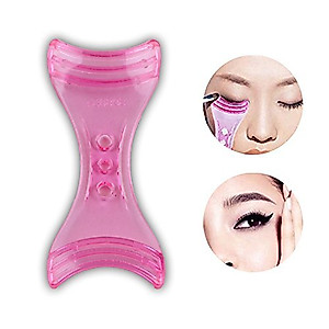 2PCS Women Lady Pink Eyeliner Template Guide Stencil Shaper Girls Eyeliner Assistant Helper for Beginners Cosmetic Makeup Tools
