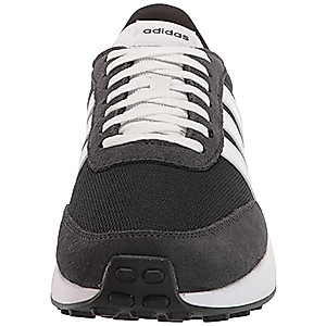adidas Men's 70s Running Shoe, Black/White/Carbon, 10.5