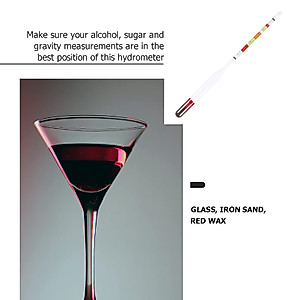DOITOOL Triple Scale Hydrometer Kit Maple Syrup Hydrometer for Brew Beer Wine Kombucha ABV Brix Gravity Test Kit Home Brewing Supplies