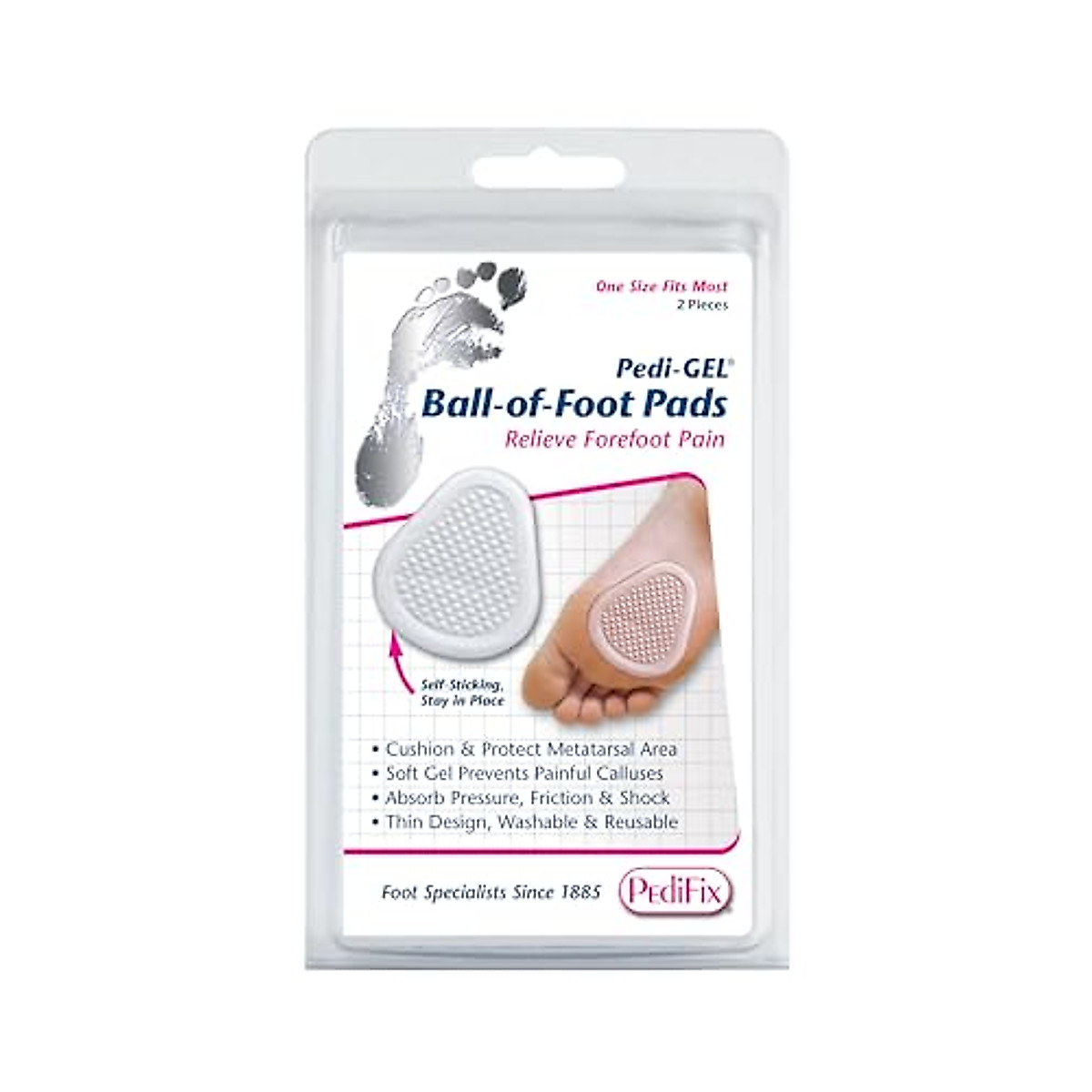 PediFix Pedi-gel Ball-of-foot Pad, 2-Count