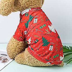 Hawaiian Style Dog Shirts, Colorful Puppy Sweatshirt, Breathable Pet Printed T-Shirts Clothes for Small Medium Large Boy Girl Doggie Cats 4 2XL