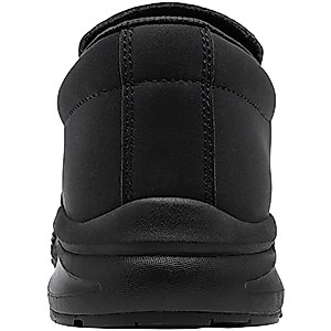 LARN SAFETY Men Slip-Resistant Chef Shoes Waterproof Kitchen Work Footwear Restaurant Hospital Nursing Garden(Black/9.5US)