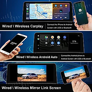 PEMP Blue Anti-Glare Vertical Screen E70 E71 Android 12 CarPlay Android auto, Snapdragon 662 8-core 4+64GB 10.25” HD Screen for BMW X5 X6 CIC (2010-2012)