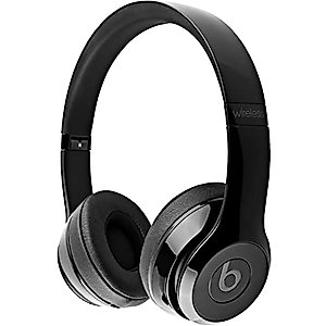 beats Solo 3 Wireless On-Ear Headphones - Gloss Black (Renewed)