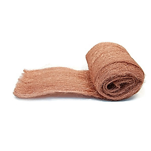 Copper Wool 3.5 Oz Skein/Pad -by Rogue River Tools. (FINE Grade) -Made in USA, Pure Copper (Fine)