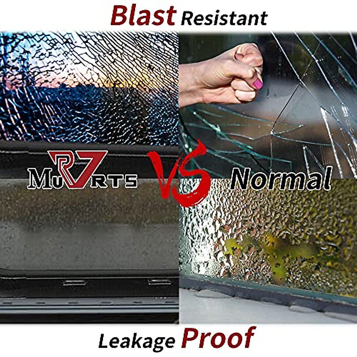 RV Murts Replacement RV Windows, 24" W x 15" H DOT Certification Qualified Horizontal Slide RV Windows for Replacement, Blast&Leaking Resistant Windows for Jayco Jay RV 1-3/4’’ Wall Thickness.