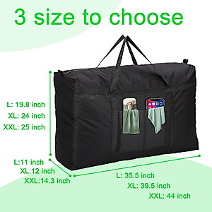 127L-34 Gallon Multipurpose Extra Large Storage Bags,Heavy Duty Moving Bags,Totes Moving Boxes Supplies for College,Christmas Tree Bag,Duffle Bags for Travel for Space Saving Moving Storage