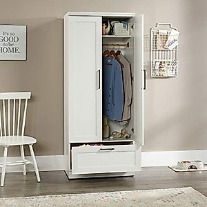 Sauder Homeplus Wardrobe, Soft White finish