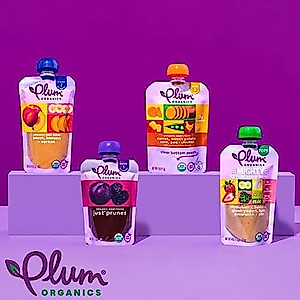 Plum Organics | Stage 1 | Organic Baby Food Meals [4+ Months] | Just Prune | 3.5 Ounce Pouch (Pack Of 6) Packaging May Vary