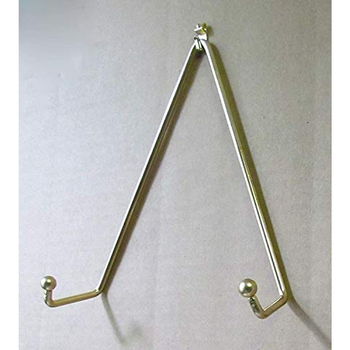 Brass Set of 3 Plate Hangers, Displays Plates on Wall Size 8" to 11" in Diameter