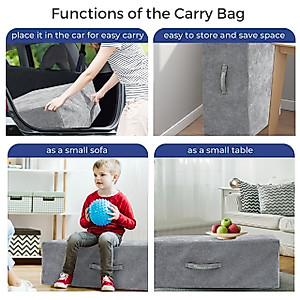 MeMoreCool Tri Folding Mattress Single, Foldable Mattress Trifold Foam Bed Floor Mattress for Adults, Portable Mattress Tri Fold Guest Bed, Fold Up Futon Floor Sleeping Mat Tri-Fold Mattress