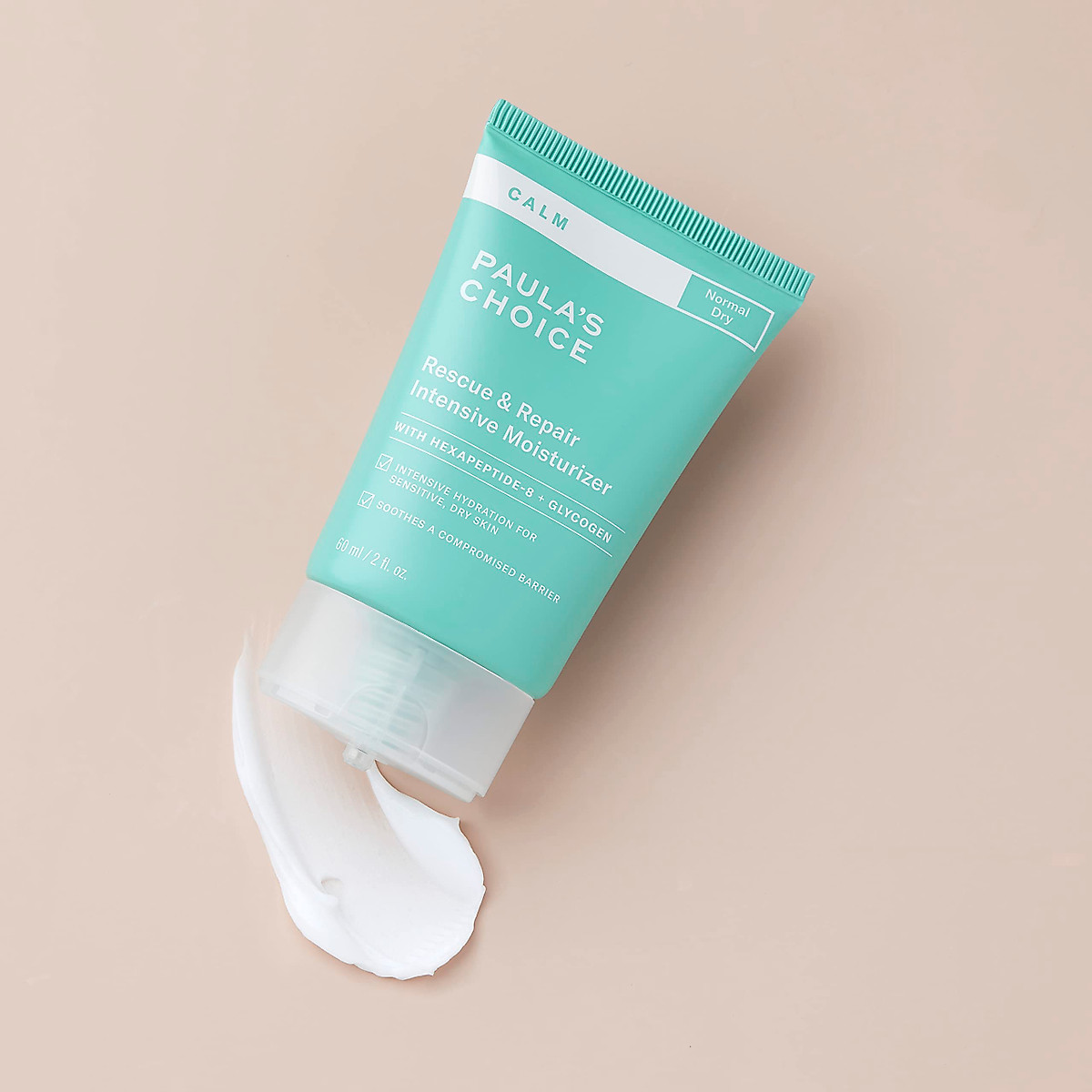 Paula's Choice CALM Intensive Moisturizer for Dry + Sensitive Skin, Calms + Soothes Redness, Suitable for Rosacea-Prone & Eczema-Prone Skin, Fragrance-Free & Paraben-Free, 2 Fl Oz.