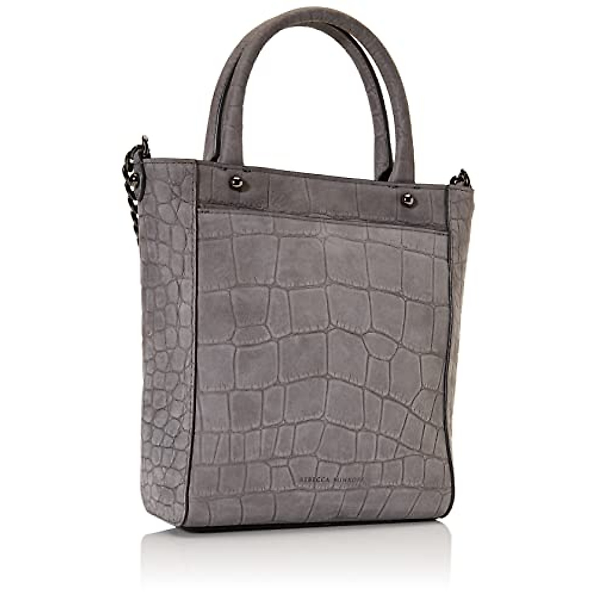 Rebecca Minkoff Women's Chain Tote Crossbody, Grey