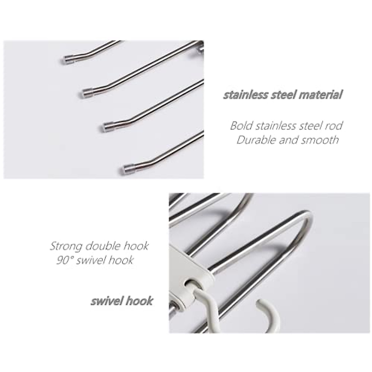 Magic Pants Hanger, Multipurpose Closet Hanger, Space Saving Wardrobe Organizer (2-Pack)