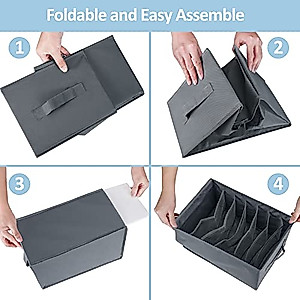 Hinotori Jeans Tshirt Drawer Organizer Tray for Clothes Leggings, Pants, Tights