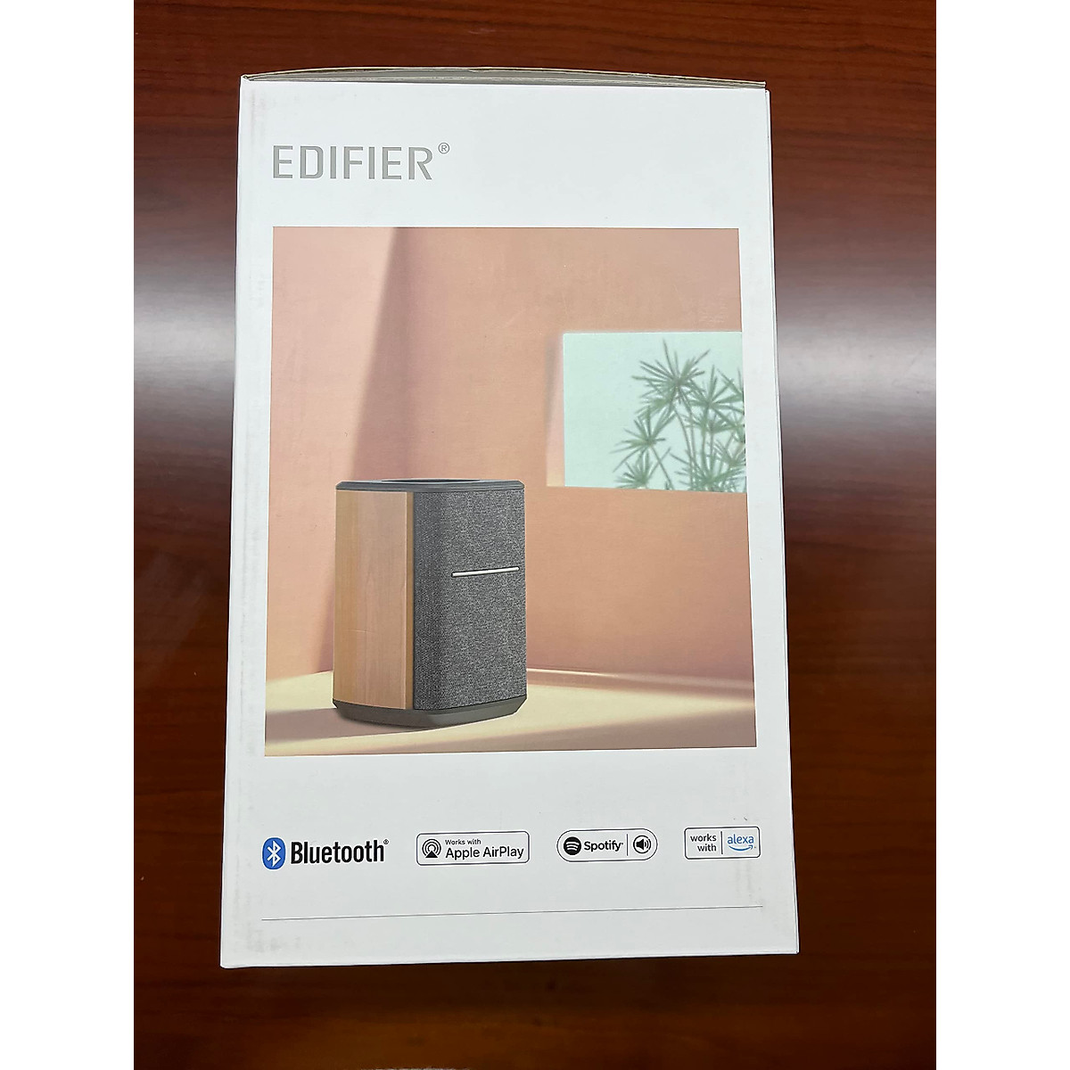 Edifier Mic-Free Smart Speaker, Works with Alexa, Supports AirPlay 2, Spotify Connect, Tidal Connect, 40W RMS Wi-Fi and Bluetooth Sound System, No Microphone, MS50A