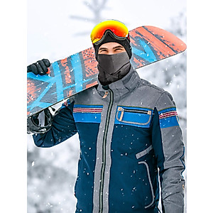Syhood 3 Pieces Winter Fleece Balaclava Ski Tactical Heavyweight Balaclava (Black, Grey,2 Pieces)