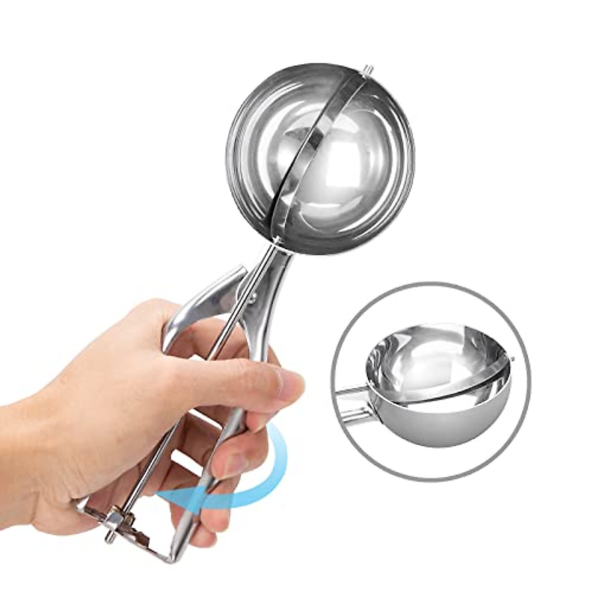 2 Quart Large Ice Cream Container with Lid and Stainless Steel Scoop, Double layer Freezer Storage Container Tub for sorbet and frozen yogurt or gelato, BPA FREE, Dishwasher Safe-Purple Lid