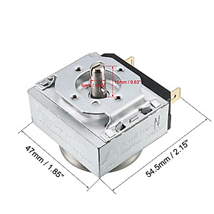 uxcell Time Controller Timer Switch 30 Minutes 30M Round Shaft Replacement for Electronic Microwave Oven Cooker