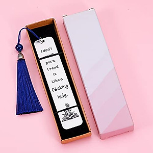 Funny Bookmark for Women Men Book Spicy Reader Gift for Book Lover Bookish Birthday Holiday Gifts for Female Male Friends BFF Her Spicy Reader Reading Present Book Club Gifts I Don't Watch PRN