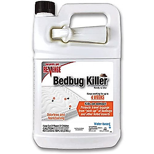 REVENGE Bedbug Killer, 128 oz Ready-to-Use Spray, Long Lasting Odorless Insecticide Formula, Kills on Contact