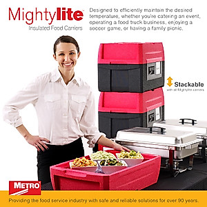 Metro Mightylite ML180XL Top Load Insulated Food Carrier - Professional-Grade Multipurpose Pan Carrier, Insulated Cooler and Food Warmer with Extra Capacity Lid - 45 qt or 5 Pan Capacity