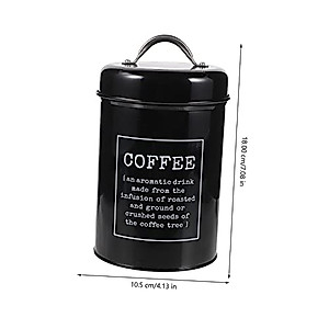 BETOOKY Coffee Can Sealed Container Tea Containers Coffee Container Flour Storage Container Coffee Powder Jar Metal Tea Canister Coffee Sugar Tea Canister Set Metal Canister Coffee Jars