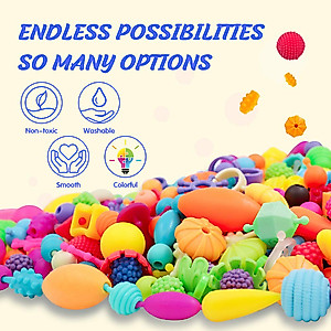 VERTOY Girls Toys Pop Beads Jewelry Making Kit for Toddlers - Arts and Crafts Kit for Girls Age 3 4 5 6 7 8 Year Old, Necklace Bracelet and Ring Creativity Snap Set, Best Children Birthday Gift