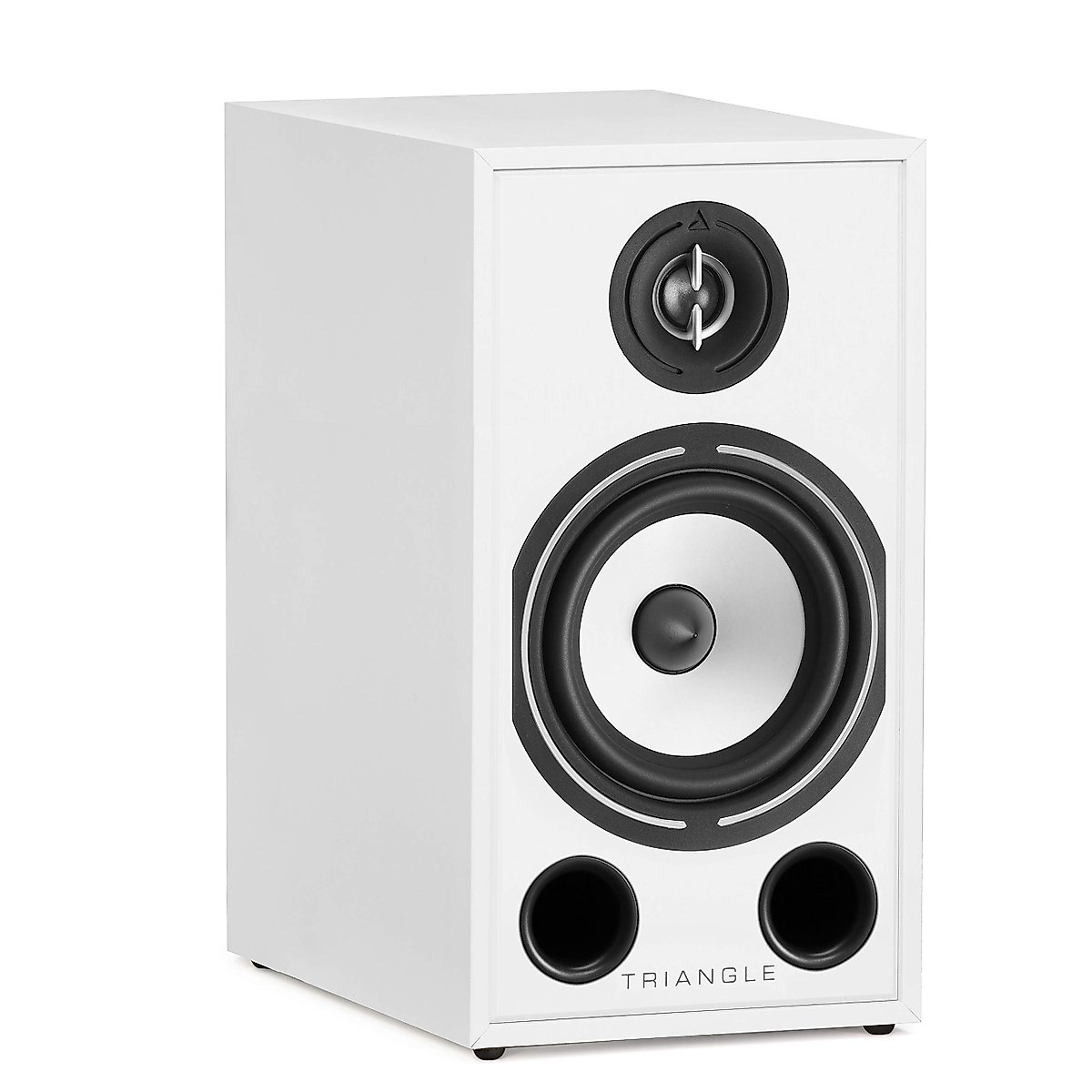 triangle - BOREA BR03 Hi-Fi Bookshelf Speakers - Power handling 100W - Output 90 dB/W/m - Versatile Music and Home Cinema - 206 x 380 x 314 mm - White (Pair)