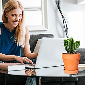 Kosrtuny 3 Inch Terracotta Pots with Saucer-20 Pack Succulent Cactus Plant Pots with Drainage Hole, Great for Plants Garden Windowsill Indoor & Outdoor Wedding Favors Gifts