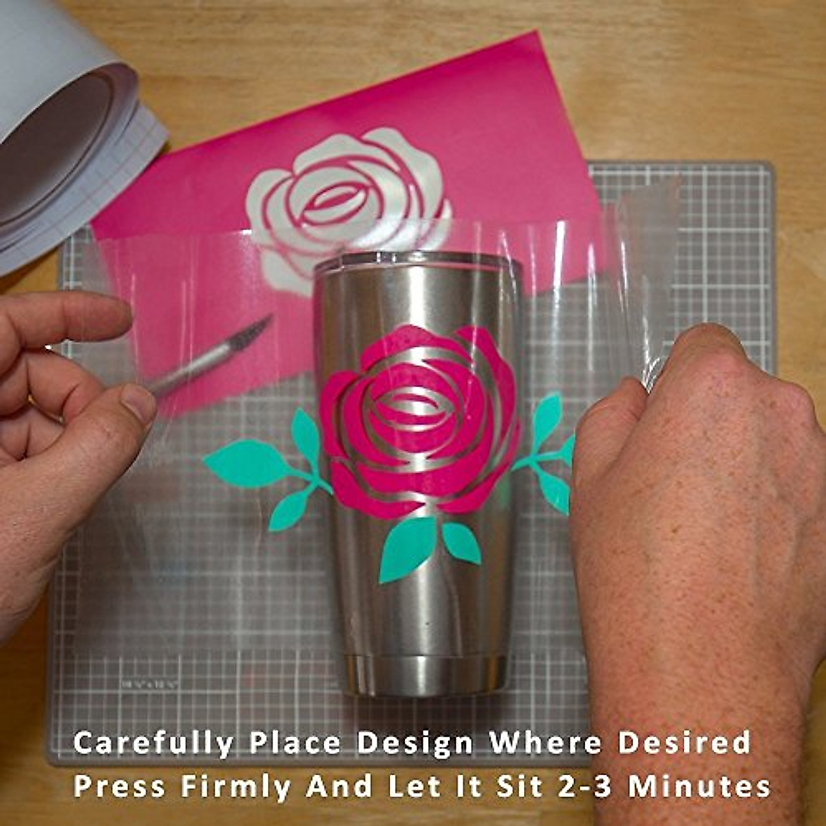 Frisco Craft Premium Clear Transfer Paper Tape - Application Tape Roll for Perfect Alignment of Silhouette Cameo, Cricut Adhesive Vinyl for Decals (12" x 50 FT)