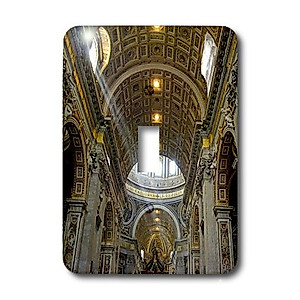 3dRose lsp_82097_1 Italy, Rome. St Peters Basilica, Interior Eu16 Cmi0562 Cindy Miller Hopkins Single Toggle Switch