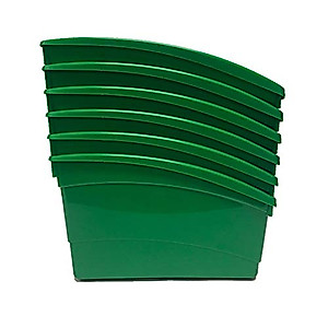 S&S Worldwide Green Book Bins (Pack of 6)