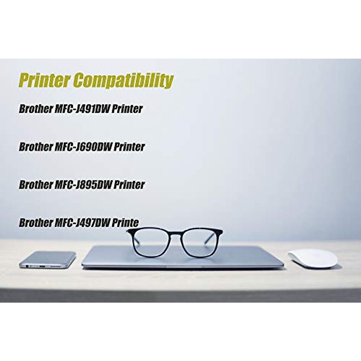 HGZ 5 Pack 3013 Ink Replacements for Brother LC3013 Ink Cartridges Compatible with MFC-J487DW MFC-J491DW MFC-J497DW MFC-J690DW MFC-J895DW Inkjet Printers