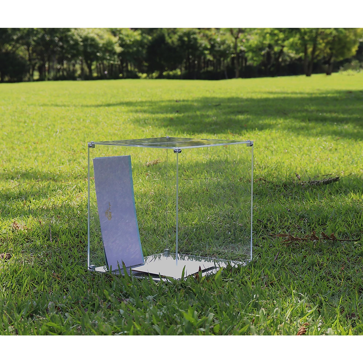 MaiiTiproll All Clear Acrylic Card Box, DIY Wedding Box with Your DIY Print, Assembly Box for Reception/Wedding Box/Party Graduation & Birthday Baby Shower Decorations(10x10x8.5)