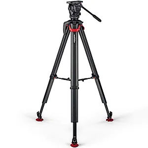 Sachtler aktiv6 Sideload Fluid Head System with Flowtech75 Tripod & Mid-Level Spreader
