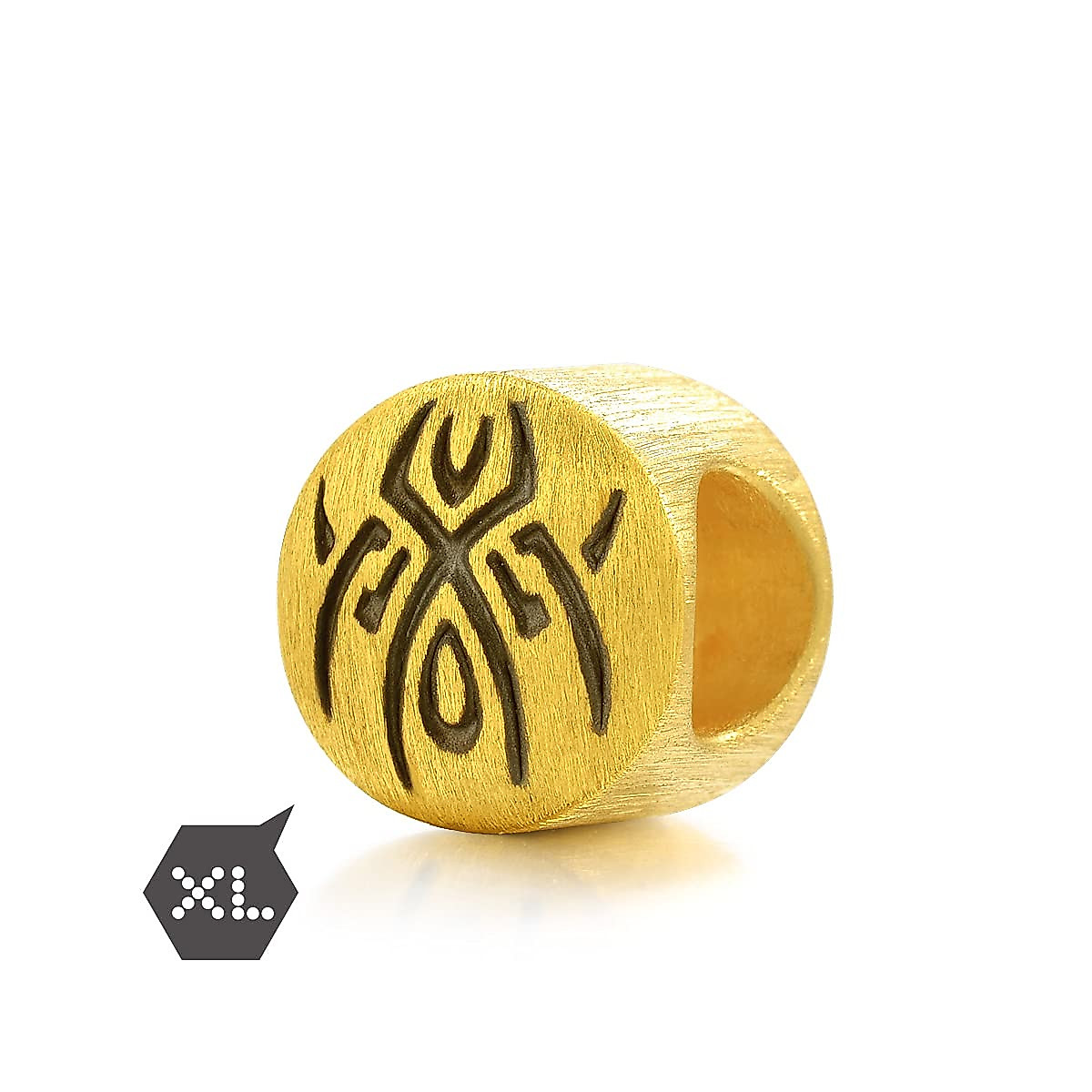 CHOW SANG SANG 999 24K Solid Gold Celtic Knots Noir Luck Charm Bracelet for Men & Women 87090C