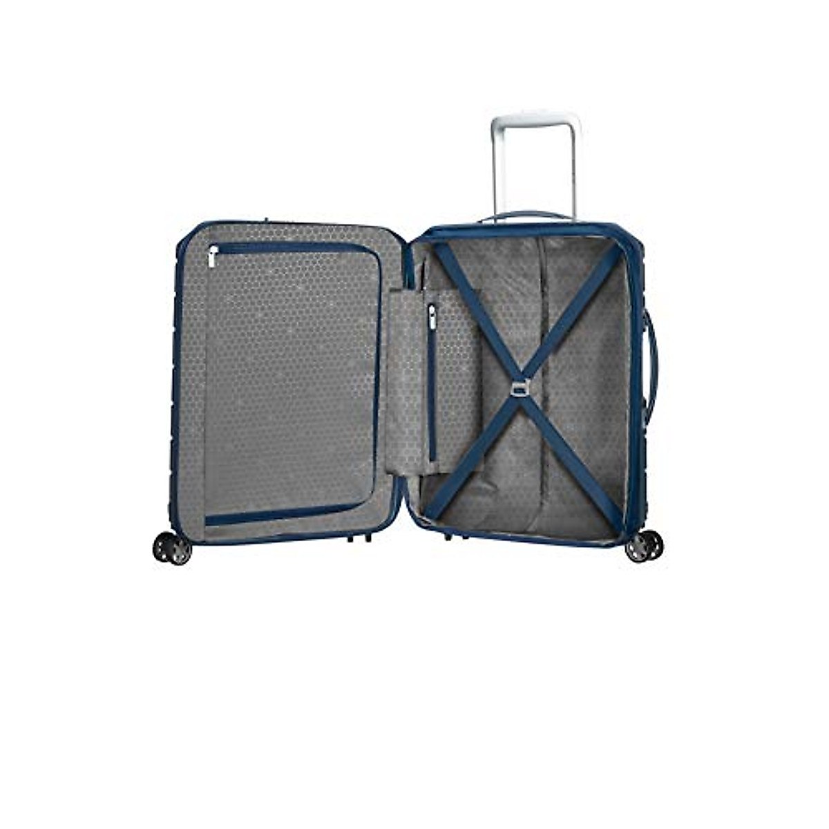 SAMSONITE Flux - Spinner 55/20 Expandable Hand Luggage, 55 cm, 44 liters, Blue (Navy Blue)