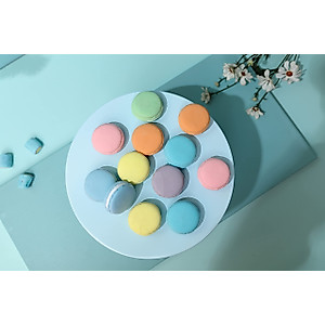 LIFESTIVAL Set of 3 Blue Cake Stand Round Metal Dessert Table Stands Display Plate for Party Wedding Birthday Baby Shower Celebration Home Decoration