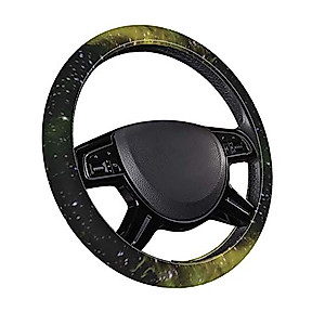 Color Universe Galaxy Leather steering wheel cover universal 15 inches