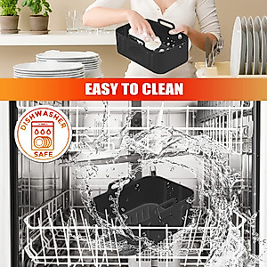 2 PCS Air Fryer Silicone Liners for Ninja Foodi Dual Zone DZ090 6QT DZ201 DZ100 8QT Air Fryer, Rectangular Food Grade Reusable Air Fryer Silicone Pots Accessories for Instant Vortex 8 QT Air Fryer