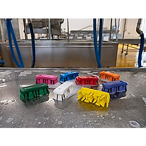 Vikan 38913 UST 6.9" Hand Brush - Stiff, Blue