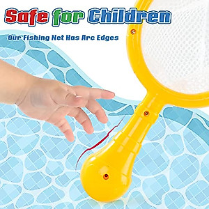 Shindel Bath Toys for Toddler, 14PCS Fishing Wind-up Bath Toys Yellow Duck Toys Bath Time Bathtub Toys for Toddlers Baby Kids Infant Girls Boys Bathroom for Age of 18 Months and up