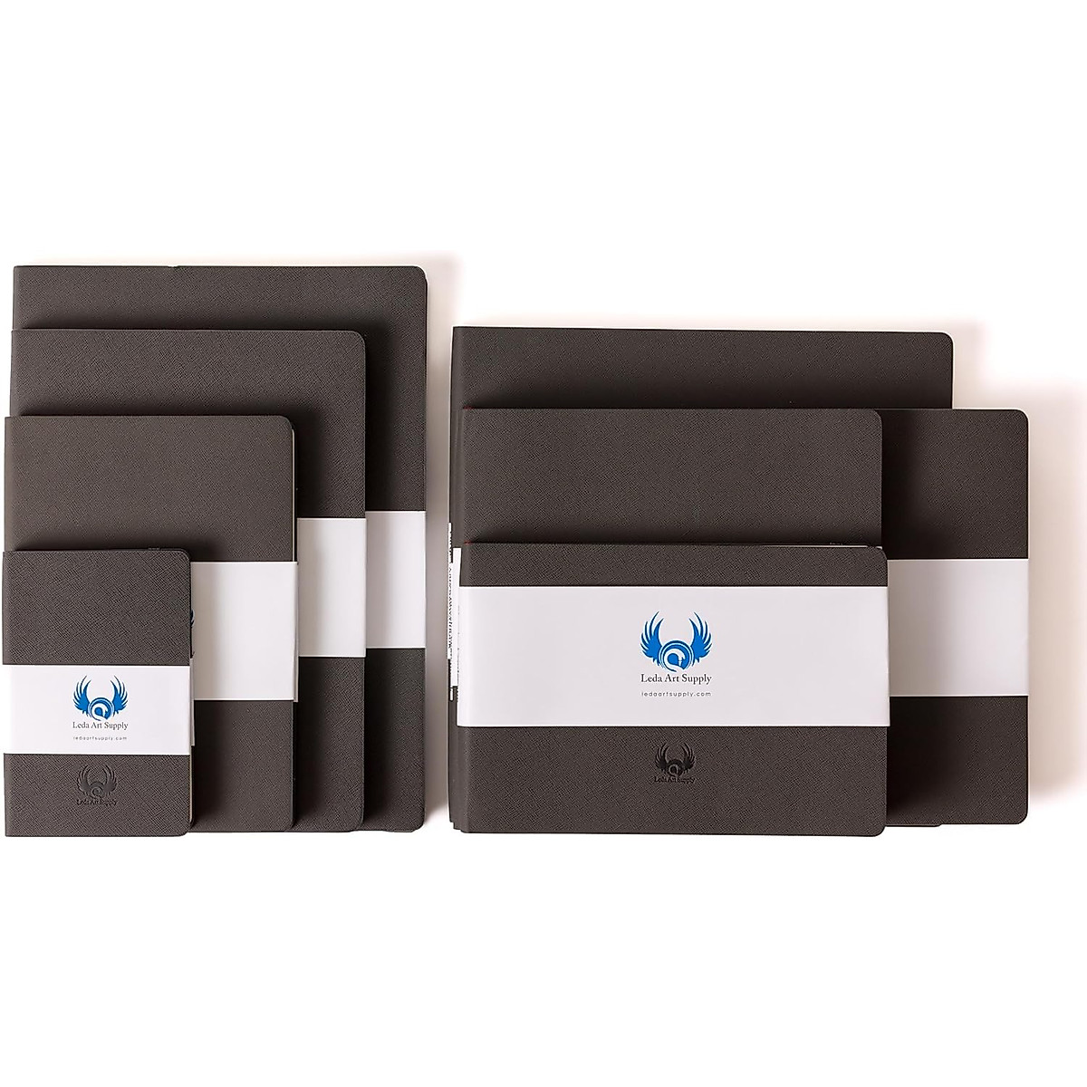 Leda Art Supply A5 Sketchbook, 160 Tear Resistant Pages, Ideal for ProfessionalProffesional Ink, Pen, Graphite and Colored Pencil | Art Supplies, Size: Medium 8.25 x 5.7 inch