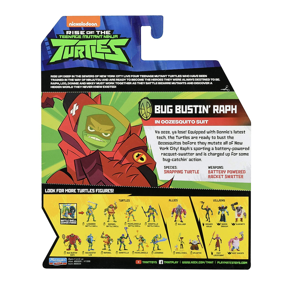 Rise of the Teenage Mutant Ninja Turtles Bug Bustin' Raphael Action Figure