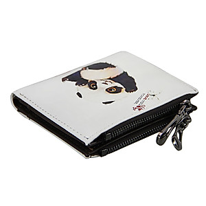 Women Girl Cute PU Leather Fold Mini Wallet Purse Card Case Holder (Panda)