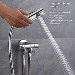 NDNCZDHC G1/2 Bidet Sprayer Head Small Hole ABS Bidet Sprayer for Toilet, Handheld Pressurized Toilet Sprayer for Bathroom